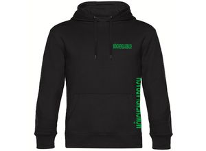 4068859167783 - multifanshop Kapuzen Sweatshirt - Mönchengladbach - Brust & Seite - Druck grün - Hoodie
