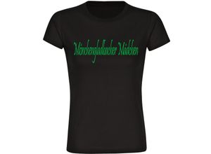 4068859182557 - multifanshop Damen T-Shirt - Mönchengladbach - Mönchengladbacher Mädchen - Druck grün - Frauen