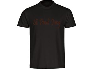 4068859196462 - multifanshop Herren T-Shirt - St Pauli - St Pauli Jung - Druck braun - Männer