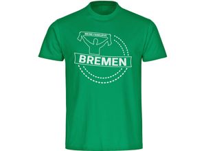 4068859178017 - multifanshop Herren T-Shirt - Bremen - Meine Fankurve - Druck weiß - Männer