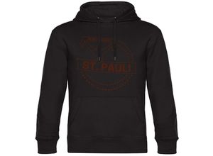 4068859195823 - multifanshop Kapuzen Sweatshirt - St Pauli - Meine Fankurve - Druck braun - Hoodie