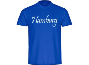 4068859007973 - multifanshop Herren T-Shirt - Hamburg - Schriftzug - Druck weiß - Männer