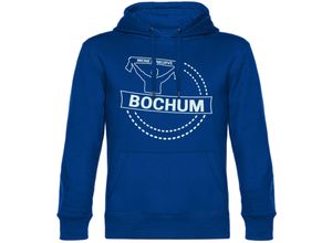 4068859052188 - multifanshop Kapuzen Sweatshirt - Bochum - Meine Fankurve - Druck weiß - Hoodie