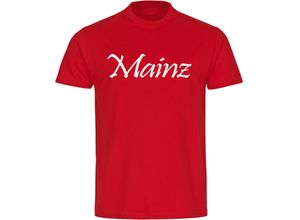 4068859160944 - multifanshop Herren T-Shirt - Mainz - Schriftzug - Druck weiß - Männer