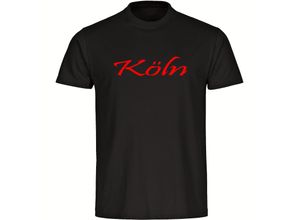 4068859159887 - multifanshop Kinder T-Shirt - Köln - Schriftzug - Druck rot - Kind