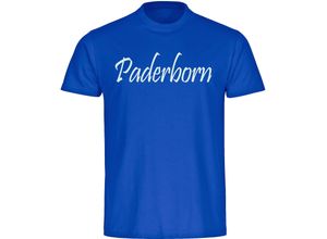 4068859068035 - multifanshop Herren T-Shirt - Paderborn - Schriftzug - Druck weiß - Männer