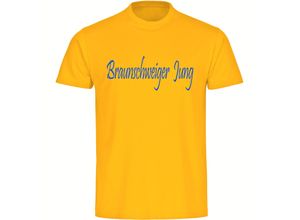 4068859205591 - multifanshop Kinder T-Shirt - Braunschweig - Braunschweiger Jung - Druck blau - Kind