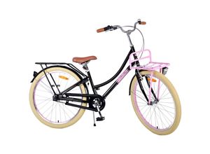 4067872156378 - TPFSports Excellent Kinderfahrrad - Mädchen - 26 Zoll - 3 Gänge - Rücktritt + Handbremse - Schwarz