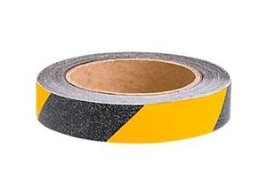 4260287340077 - Antirutschbelag CleanGrip 50 mm x 25 m selbstklebend Rutschhemmung R 11 nach DIN 51130 schwarz-gelb 1 Rolle