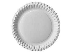 4250065900203 - Pappteller Papstar Einweg rund Ø 230 mm mit Traktorrand kompostierbar 100 % Frischfaserkarton weiß 100 Stück