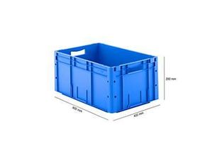 4052939569208 - Euro Box Serie LTF 6280 aus PP Inhalt 538 L Durchfassgriff blau