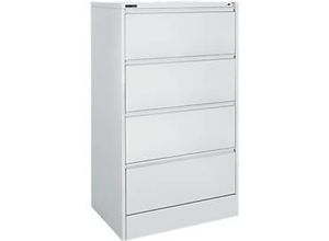 4051273511607 - SchÃ¤fer Shop Select HÃ¤ngeregistraturschrank MS iCONOMY offener Rahmen B 780 x T 580 x H 1350 mm lichtgrau RAL 7035