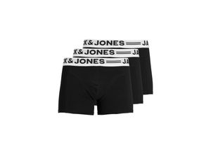 5712066789151 - JACK & JONES Trunks SENSE TRUNKS 3-PACK NOOS Black Unifarben Schwarz - Gr L