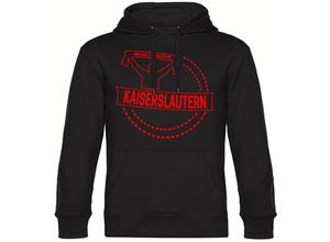 4068859137878 - multifanshop Kapuzen Sweatshirt - Kaiserslautern - Meine Fankurve - Druck rot - Hoodie