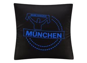 4068859056100 - multifanshop Kissenbezug - München blau - Meine Fankurve - Druck blau - Kissen