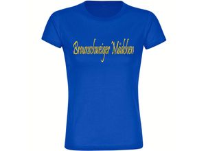 4068859205782 - multifanshop Kinder T-Shirt - Braunschweig - Braunschweiger Mädchen - Druck weiß - Kind