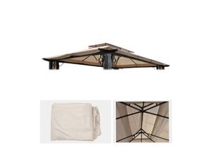 4057651233635 - Ersatzbezug für Dach Pergola Pavillon Nisa 45x35m ~ creme