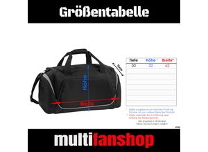 4068859133467 - multifanshop Sporttasche - Bayern - Meine Fankurve - Druck weiß - Tasche