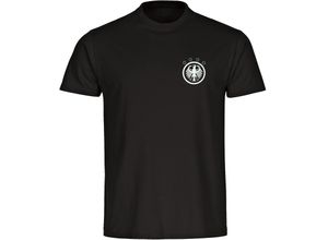 4068859251161 - multifanshop Herren T-Shirt - Deutschland - Adler Retro - Druck weiß - Männer