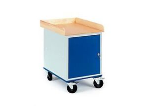 4250448502000 - Rollcart Roll-Stahlschrank im Buchedekor 700x490mm