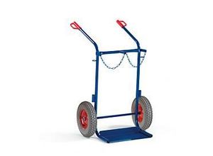 4250448505131 - Rollcart Stahlflaschenkarre 200kg Traglast für 2 Flaschen a 40-50 Liter Vollgummi