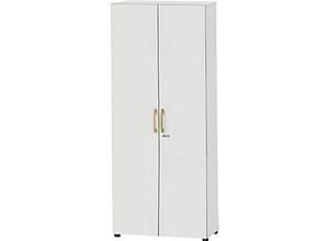 4251898812916 - Select Schrank Start Off Wood 6 OH abschließbar B 800 x T 420 x H 2196 mm Holz lichtgrau