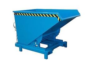 4052462027596 - eurokraft pro Schwerlast-Kippbehälter Volumen 12 m³ Traglast 4000 kg blau RAL 5012