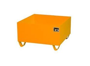 4052462020689 - Stahl-Auffangwanne ohne Gitterrost 800 x 800 mm orange RAL 2000