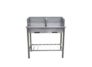 4017265031829 - Grill - Grilltisch - Outdoor - BBQ - Verstellbar - 100x505x87cm - Edelstahl