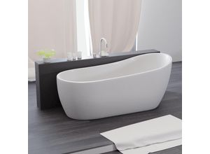 4062048007423 - TroniTechnik Freistehende Badewanne Acrylbadewanne Standbadewanne Kasos 170cm x 80cm x 72cm