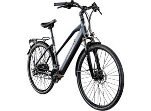 4260582293467 - Z810 E Bike Trekkingrad Damen ab 155 cm mit Nabenmotor Pedelec Trekking Fahrrad mit 24 Gang und Beleuchtung StVZO