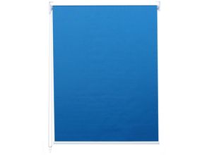 4057651282718 - Rollo MCW-D52 Fensterrollo Seitenzugrollo Jalousie Sonnenschutz Verdunkelung blickdicht 100x160cm ~ blau