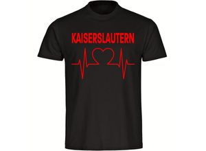 4068859109684 - multifanshop Kinder T-Shirt - Kaiserslautern - Herzschlag - Druck rot - Kind