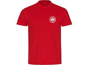 4068859251352 - multifanshop Herren T-Shirt - Deutschland - Adler Retro - Druck weiß - Männer