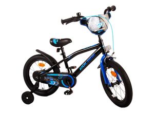 4067872152363 - TPFSports Super GT Kinderfahrrad - Jungen - 16 Zoll - Rücktritt + Handbremse - Blau