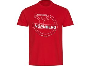 4068859142285 - multifanshop Kinder T-Shirt - Nürnberg - Meine Fankurve - Druck weiß - Kind 4068859142285 - multifanshop Kinder T-Shirt - Nürnberg - Meine Fankurve - Druck weiß - Kind