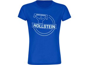 4068859400576 - multifanshop Damen T-Shirt - Holstein - Meine Fankurve - Druck weiß - Frauen