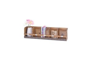 4057651191447 - Wandregal MCW-A43 Hängeregal Regal Tanne Holz massiv Vintage Shabby-Look 71x18x16cm
