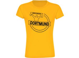 4068859189013 - multifanshop® Damen T-Shirt - Dortmund - Meine Fankurve - Druck schwarz - Frauen