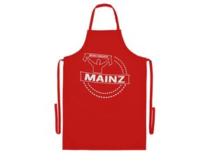 4068859141103 - multifanshop Grillschürze - Mainz - Meine Fankurve - Druck weiß - Schürze