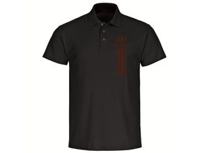 4068859194727 - multifanshop Poloshirt - St Pauli - Streifen - Druck braun - Polo