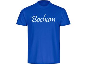 4068859065553 - multifanshop Herren T-Shirt - Bochum - Schriftzug - Druck weiß - Männer