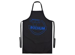 4068859052324 - multifanshop Grillschürze - Bochum - Meine Fankurve - Druck blau - Schürze