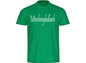 4068859184254 - multifanshop Herren T-Shirt - Mönchengladbach - Schriftzug - Druck weiß - Männer