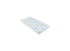 3801107030207 - Kikkaboo Babybett Matratze Fantasia Plus 120 x 60cm Reißverschluss Baumwollbezug blau