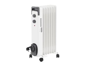 4250263781208 - STAHLMANN Ölradiator ZR17 1500 Watt Elektroheizung Energiesparend bis 30 qm Fläche Heizung Elektrisch mit Thermostat und 3 Heizstufen Elektrisches Heizgerät Electric Heater Weiss