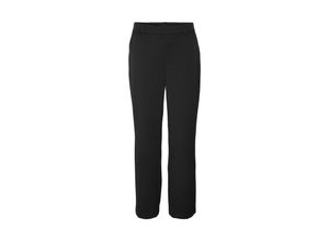 5715221266795 - VERO MODA Stoffhose VMMAYA MW STRAIGHT SOLID PANT NOOS Black Unifarben Schwarz - Gr L x 32