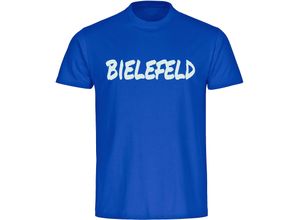 4068859499648 - multifanshop Kinder T-Shirt - Bielefeld - Textmarker - Druck weiß - Kind