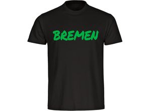 4068859503901 - multifanshop Herren T-Shirt - Bremen - Textmarker - Druck grün - Männer