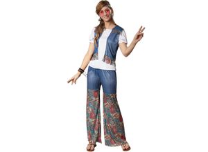 4061173023568 - tectake® Frauenkostüm Groovy Flower Girl